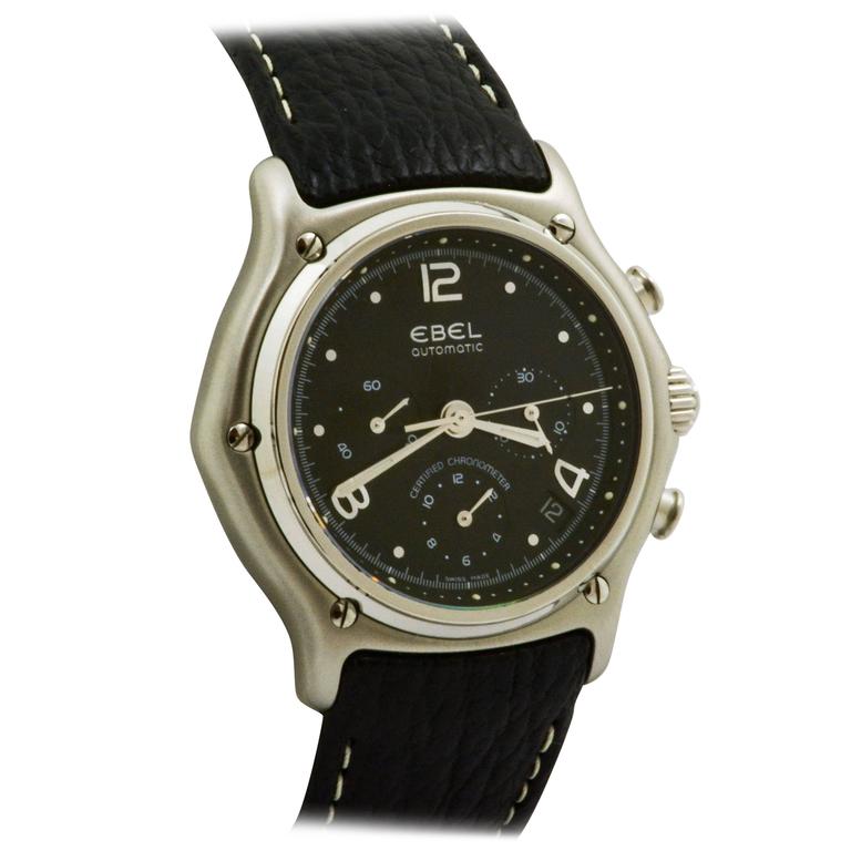 Ebel Stainless Steel Chronometer Automatic Wristwatch at 1stDibs