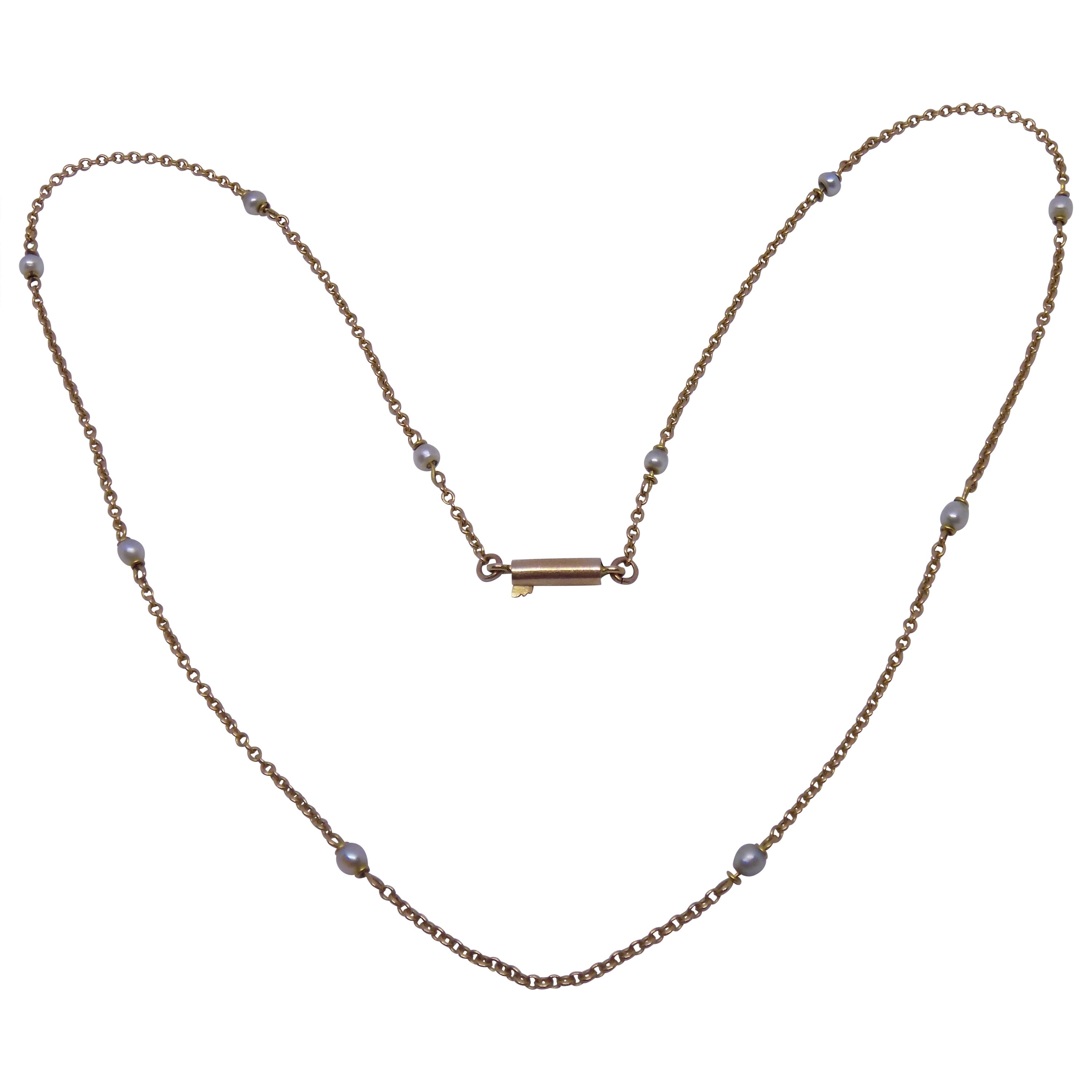 Antique Russian Gold Chain Necklace at 1stDibs | russian gold necklace ...