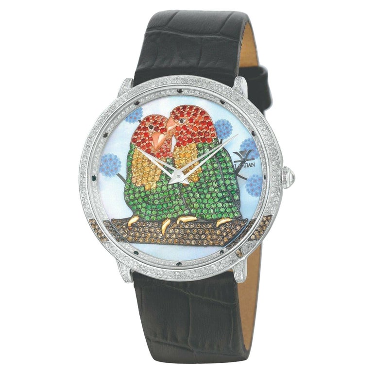 LeVian Stainless Steel Parrot Bird Round Diamond into the Wild ...