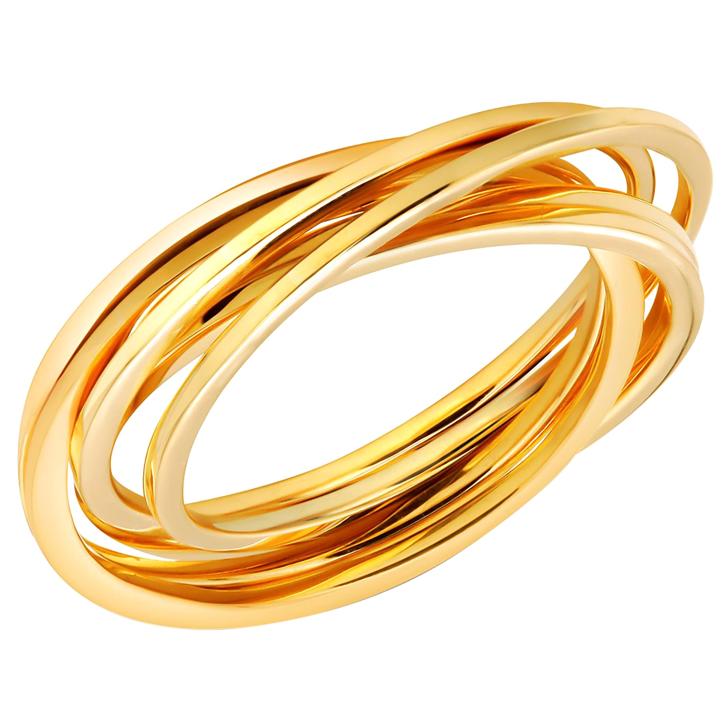 24 Karat Solid Yellow Gold Mene Torc Ring For Sale at 1stDibs | mene ...