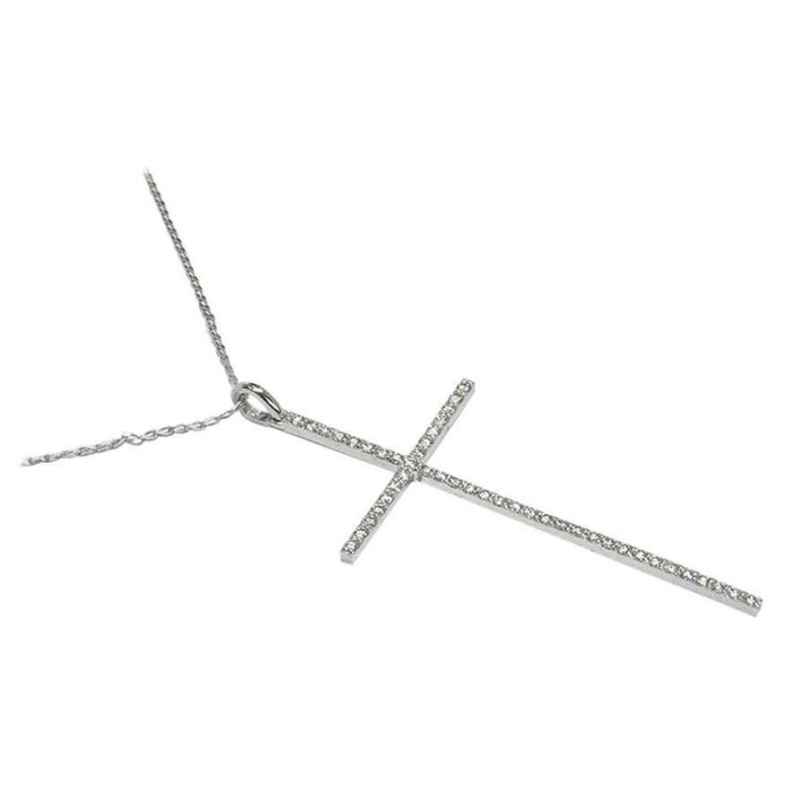 Long Diamond Pendant Necklace For Sale at 1stDibs | long diamond ...