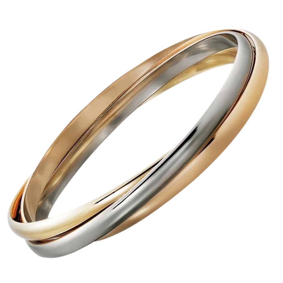 Three Colors of Gold Cartier "Trinity" Bracelet at 1stDibs | trinity ...