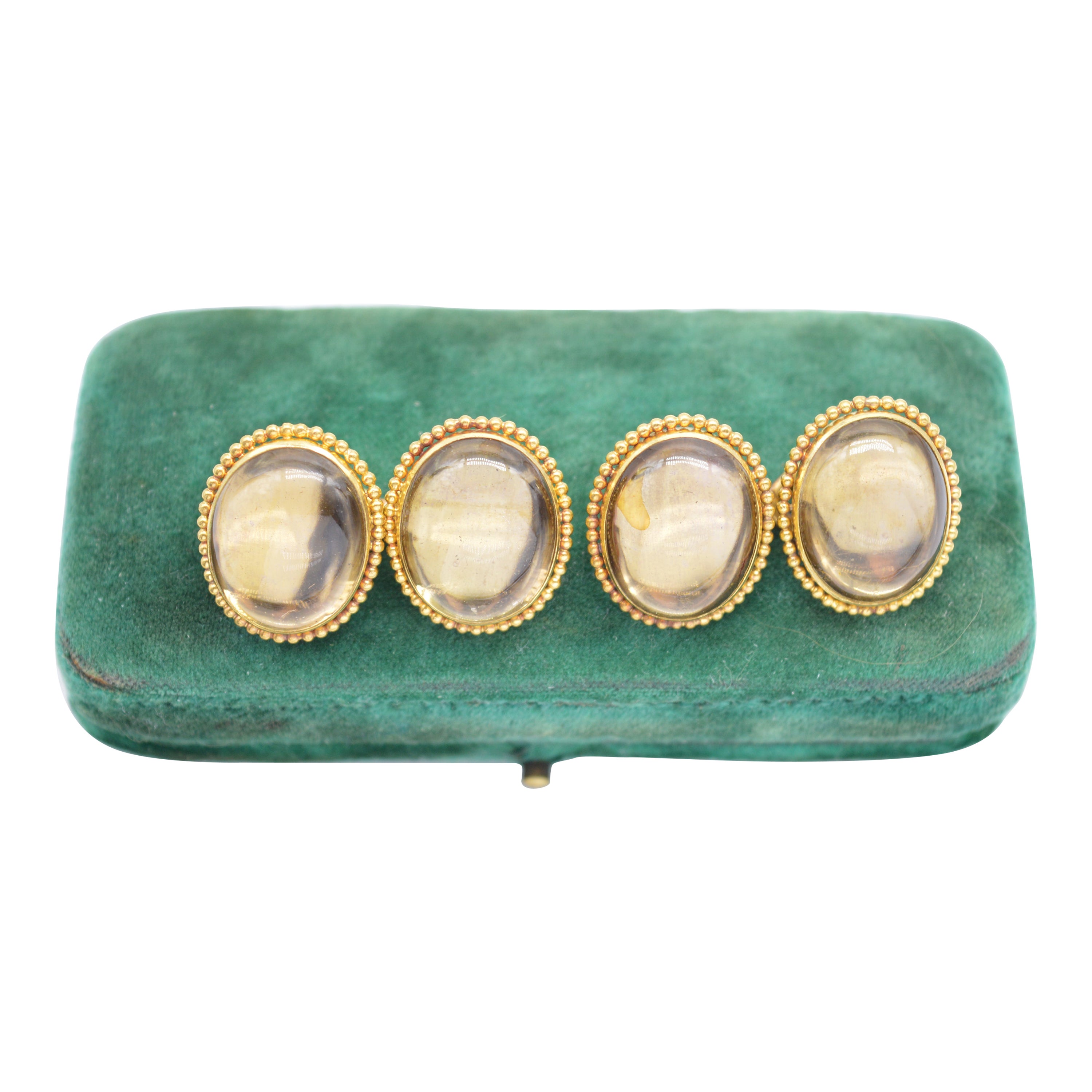 Antique Victorian Gold Cufflinks, 15 Carat, Hallmarked, London, 1885 at ...