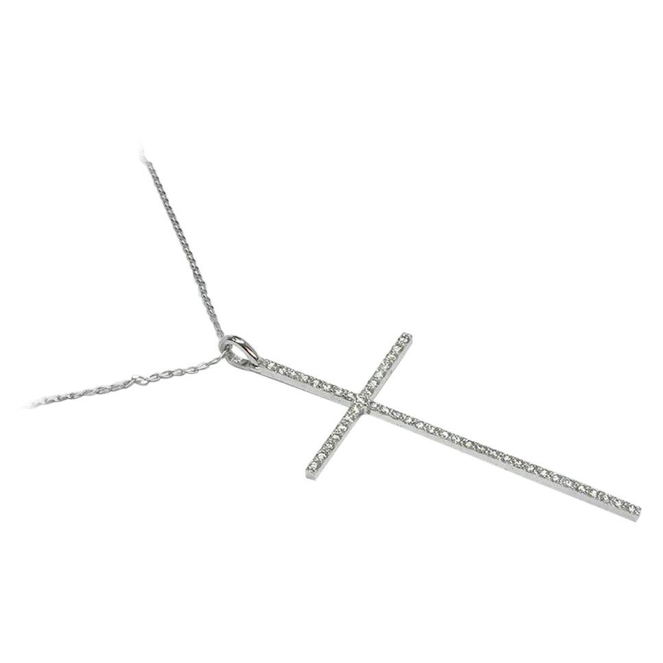 Long Diamond Pendant Necklace For Sale at 1stDibs | long diamond ...