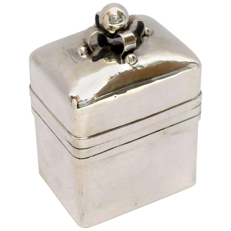 1940s William Spratling Silver Tea Caddy at 1stDibs