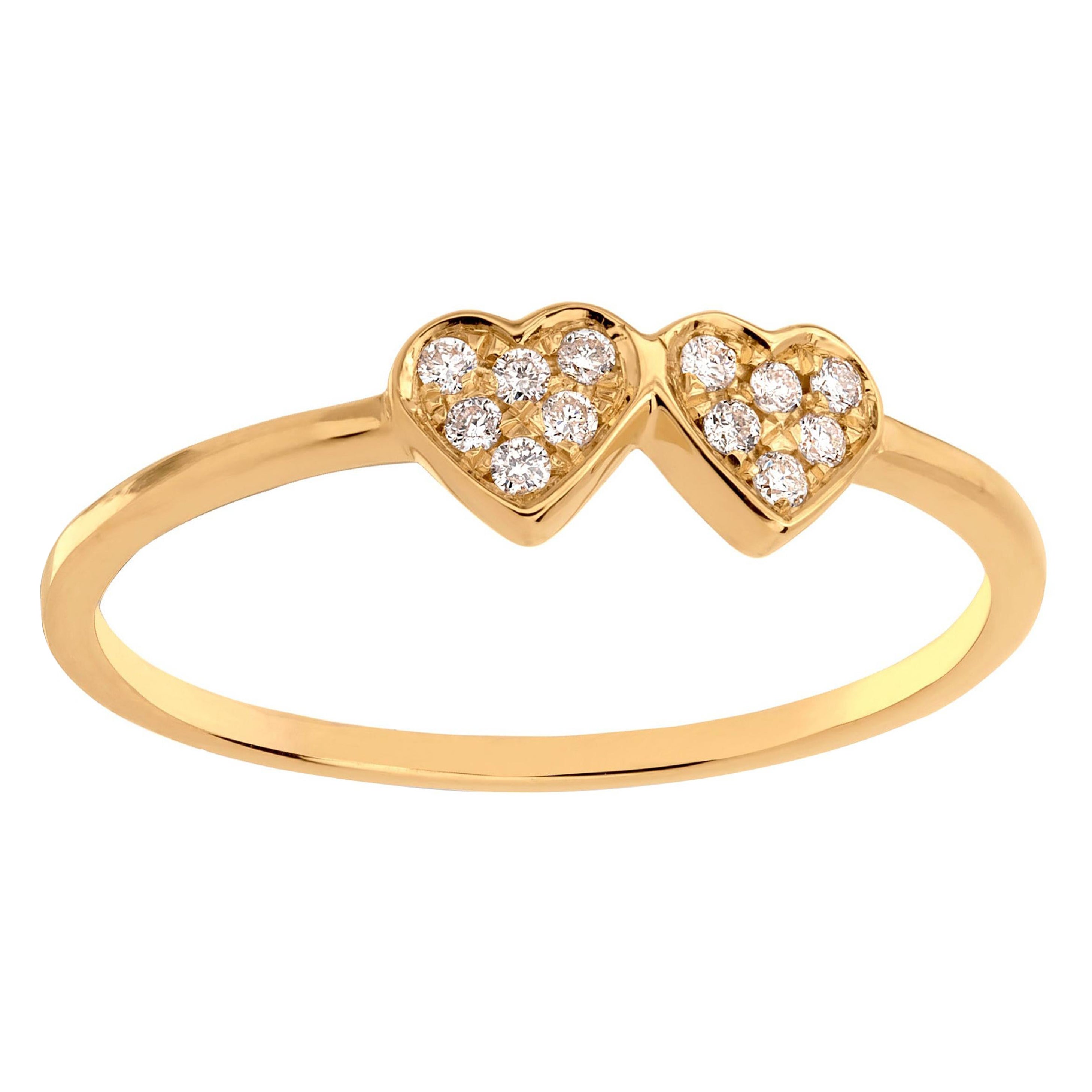 New / Pasquale Bruni Diamond Heart Ring / Made in Italy / 18K Gold For ...
