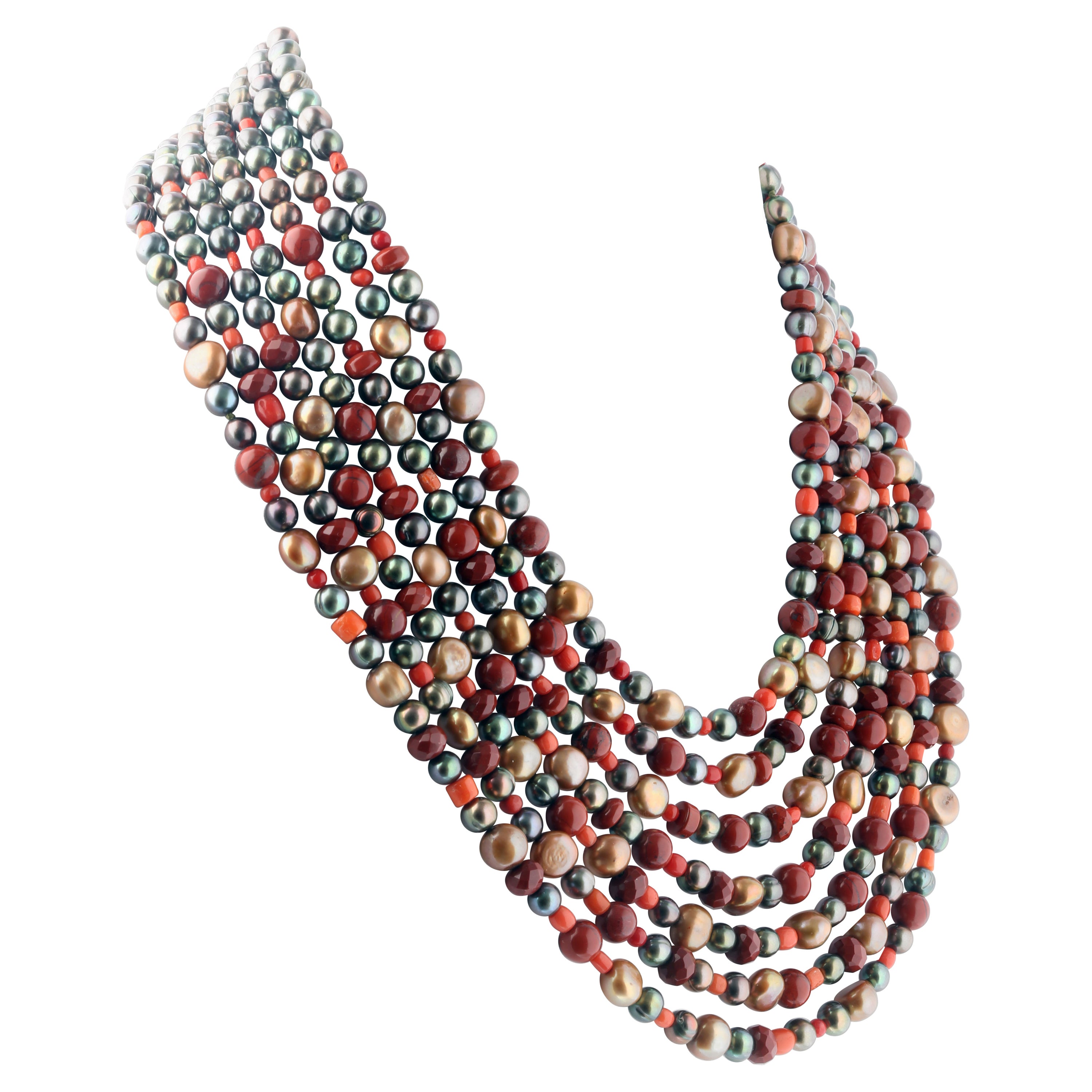 Tane Silver Multistrand Necklace at 1stDibs | tane jewelry, silver ...