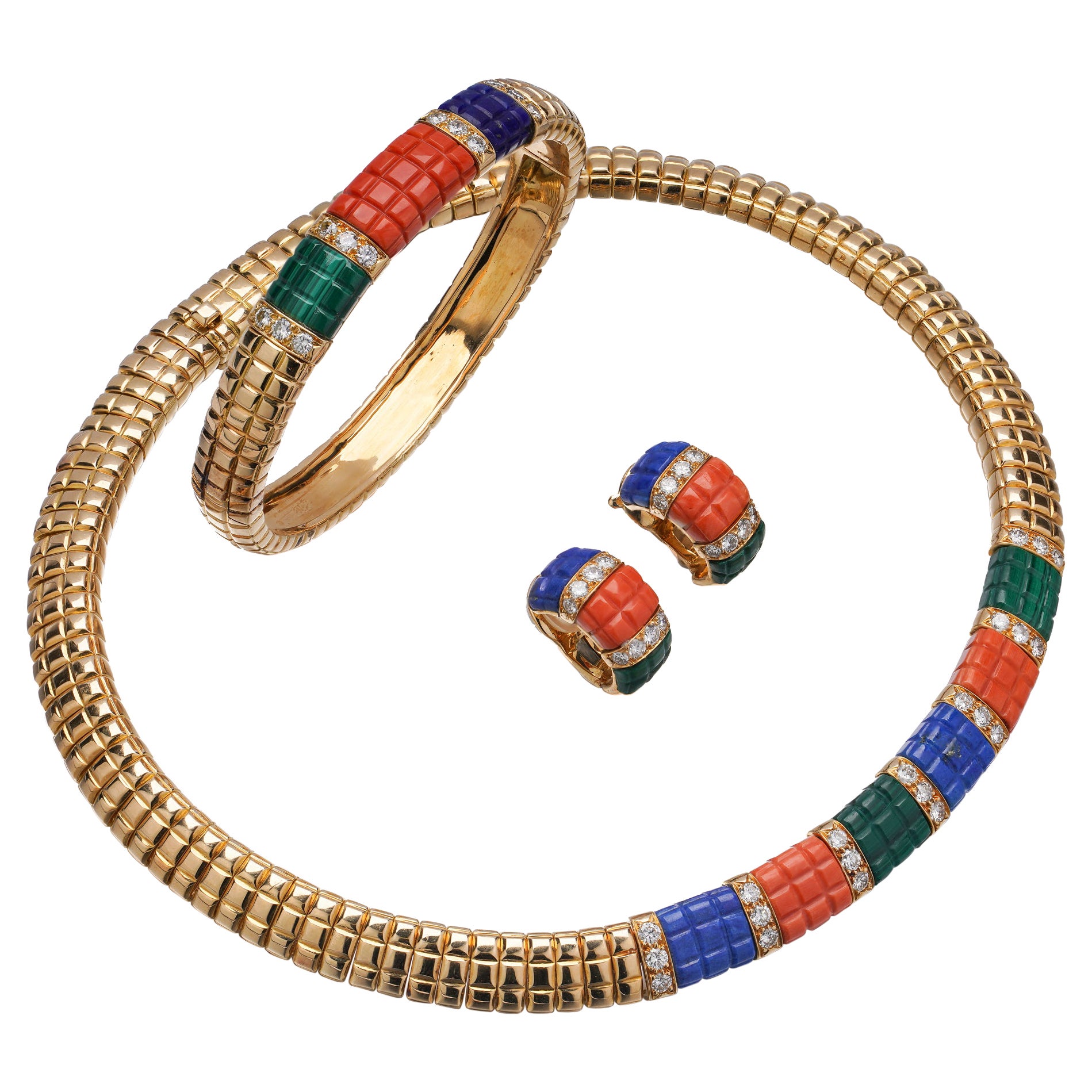 Van Cleef and Arpels Malachite Zodiac Pendant Circa 1970 at 1stDibs