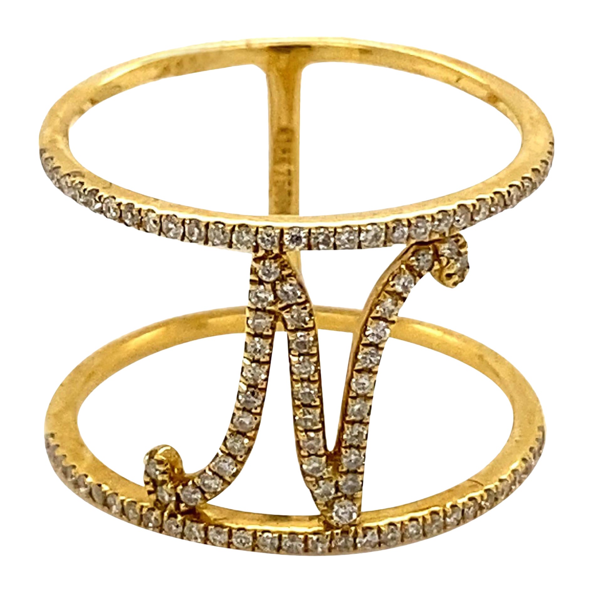 Ivanka Trump Empire Prasiolite and Diamond 18 Karat Yellow Gold Ring at ...