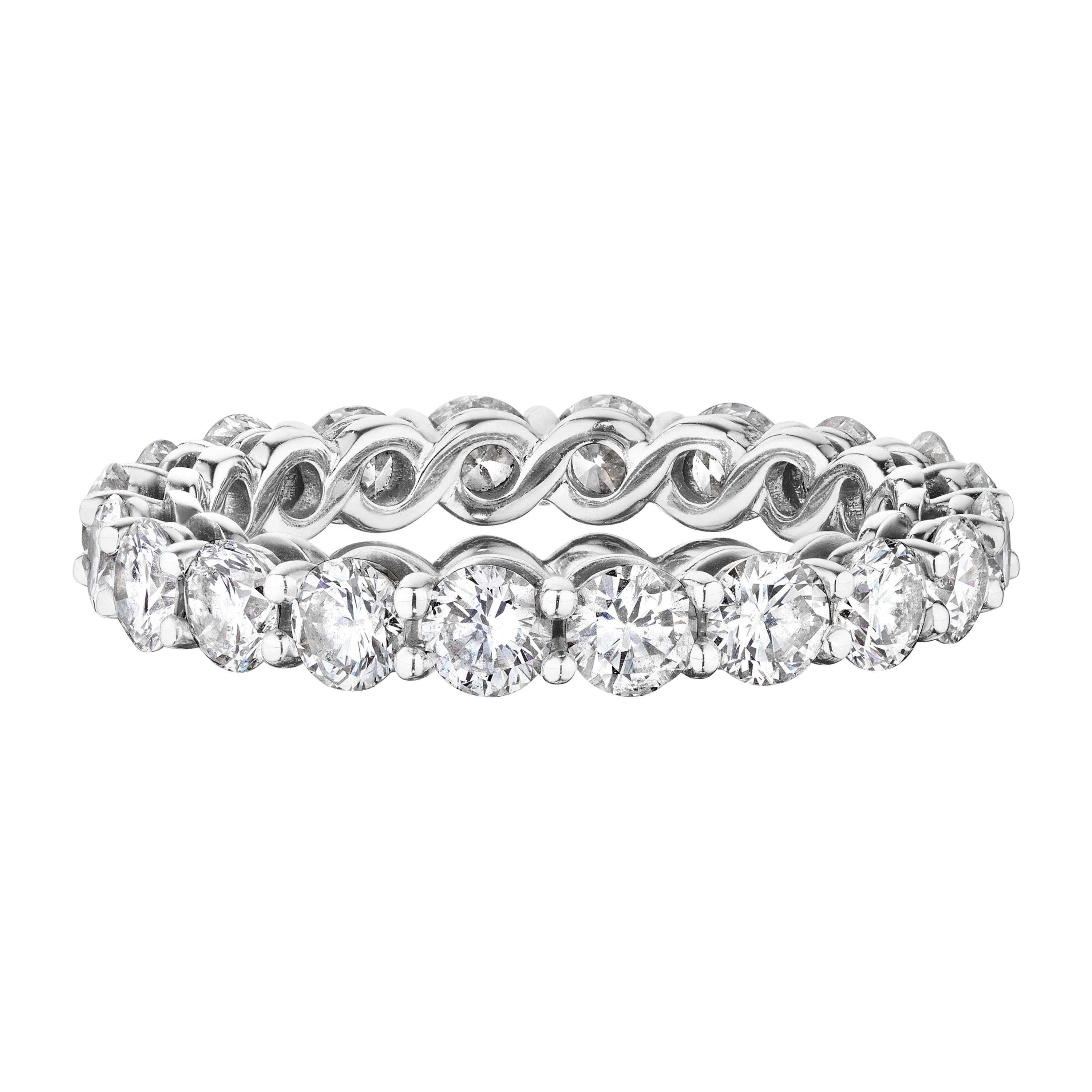 Tiffany and Co. Round Brilliant Diamond Platinum Eternity Band at ...