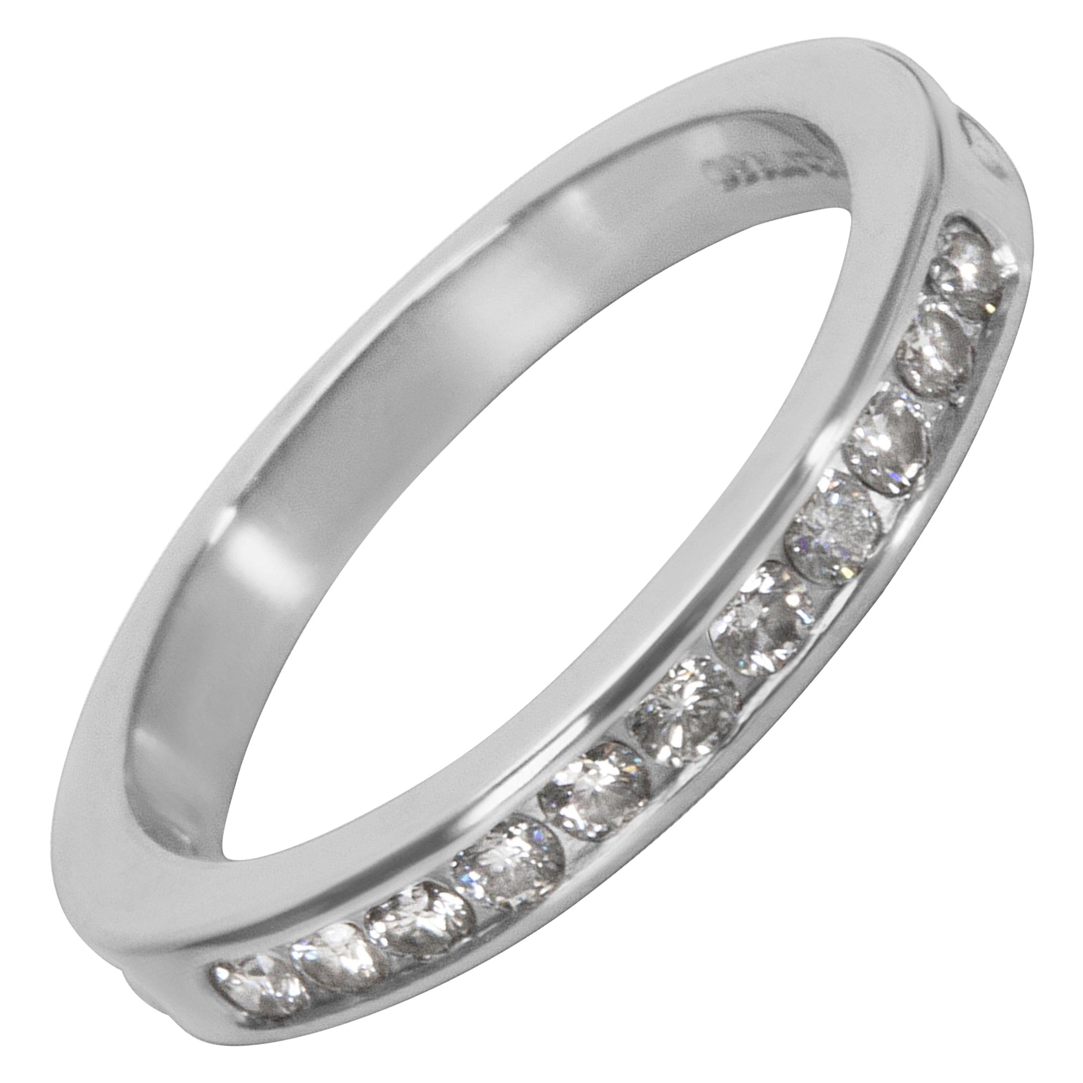 Tiffany and Co. Channel Set Diamond Wedding Band in Platinum 0.33 CTW ...