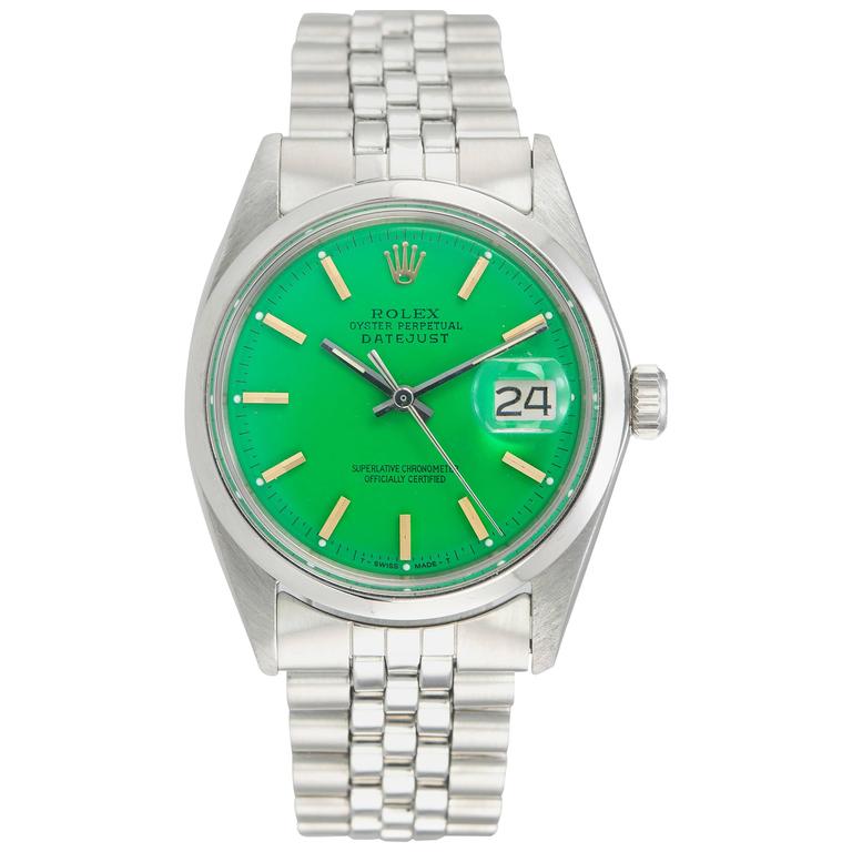 Rolex Stainless Steel DateJust Wristwatch Ref 1600 at 1stDibs