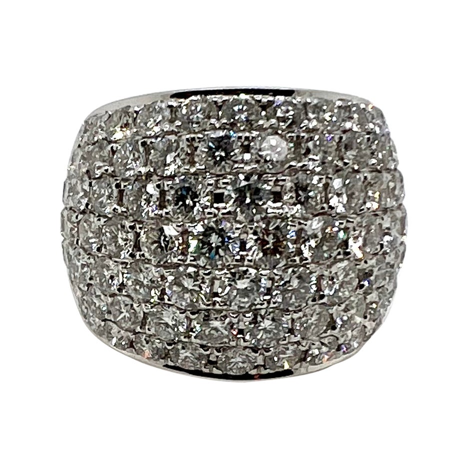 LOUIS VUITTON Diamond Large Clous White Gold Ring at 1stDibs | louis ...