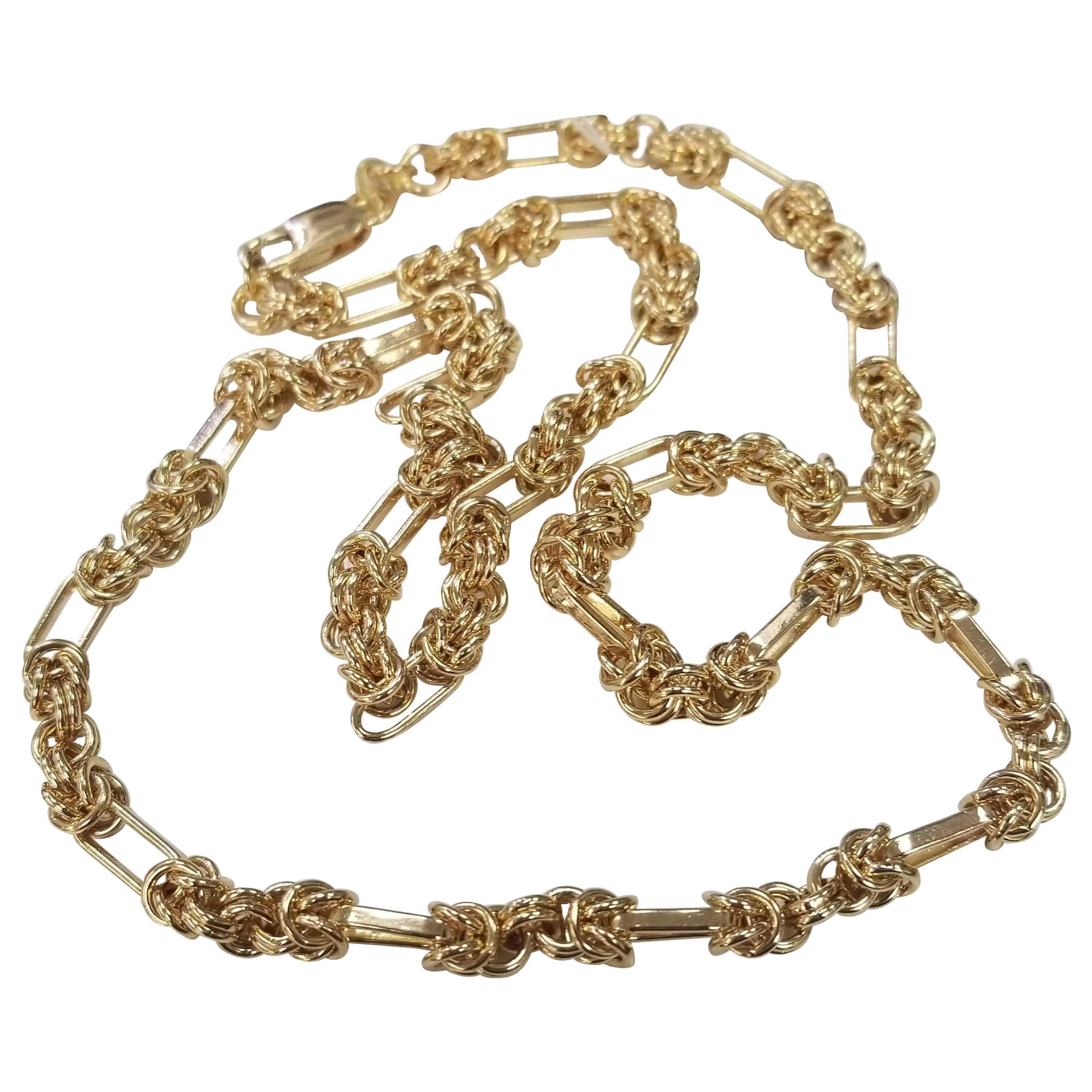 Gianni Versace Massive Link Chain Belt/Necklace With Medusas For Sale ...