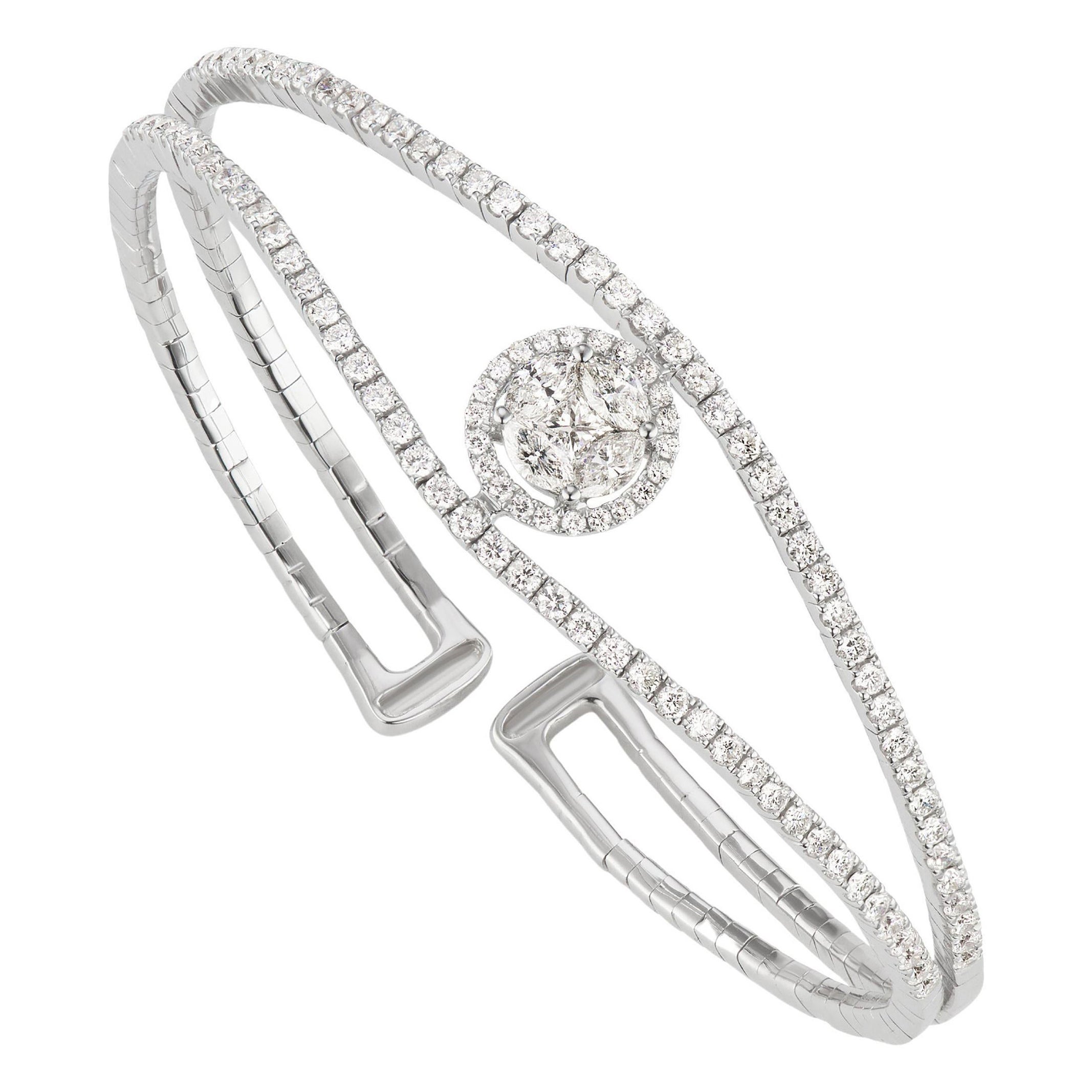 18 Karat Twin Girl's Bangle Bracelets Adjustable Interlocking Vintage ...