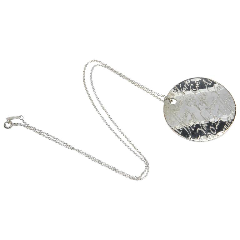 Tiffany and Co. Notes Pendant Necklace at 1stDibs