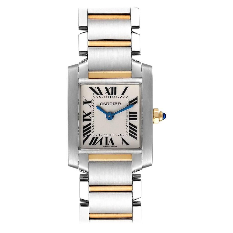 Cartier Tank Francaise Steel Yellow Gold Quartz Ladies Watch W51007Q4 ...