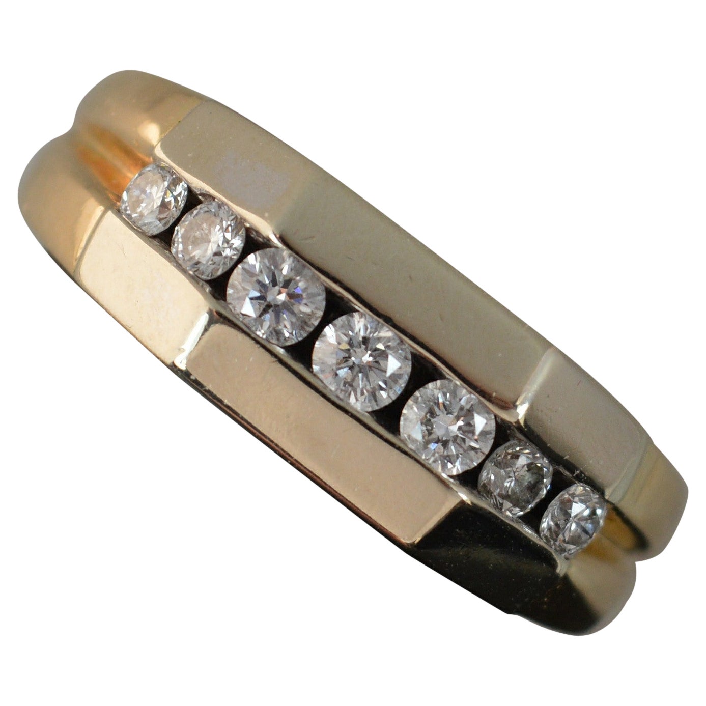 Modernist Heavy Gold Ring at 1stDibs