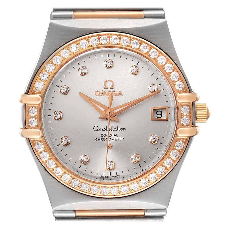 Omega Constellation 160 Years Steel Rose Gold Diamond Watch 111.25.36 ...