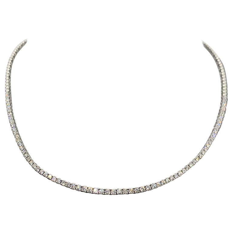 YESSAYAN Halfway Diamond Tennis Necklace For Sale at 1stDibs