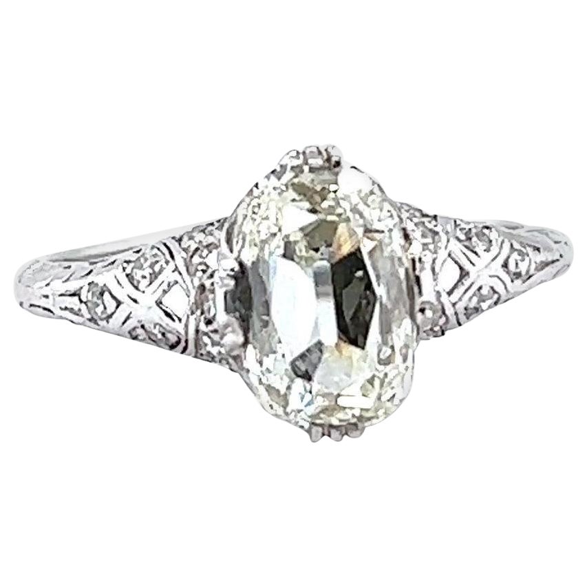 Art Deco Lozenge Diamond Ring at 1stDibs | lozenge shape diamond ...