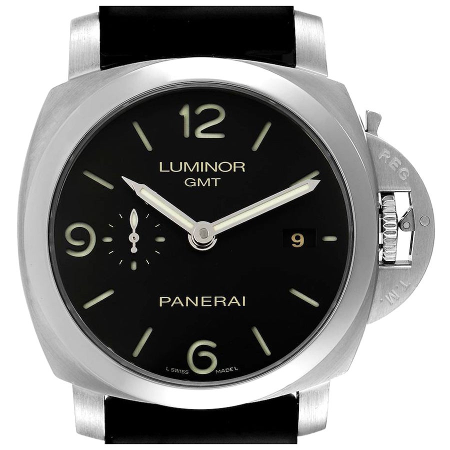 Panerai Titanium PAM 311 Luminor 8 Days Chrono Monopulsante GMT at 1stDibs