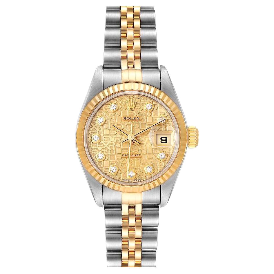 Elgin Diamond Black Dial Yellow Gold Plated Steel Quartz Ladies Watch ...