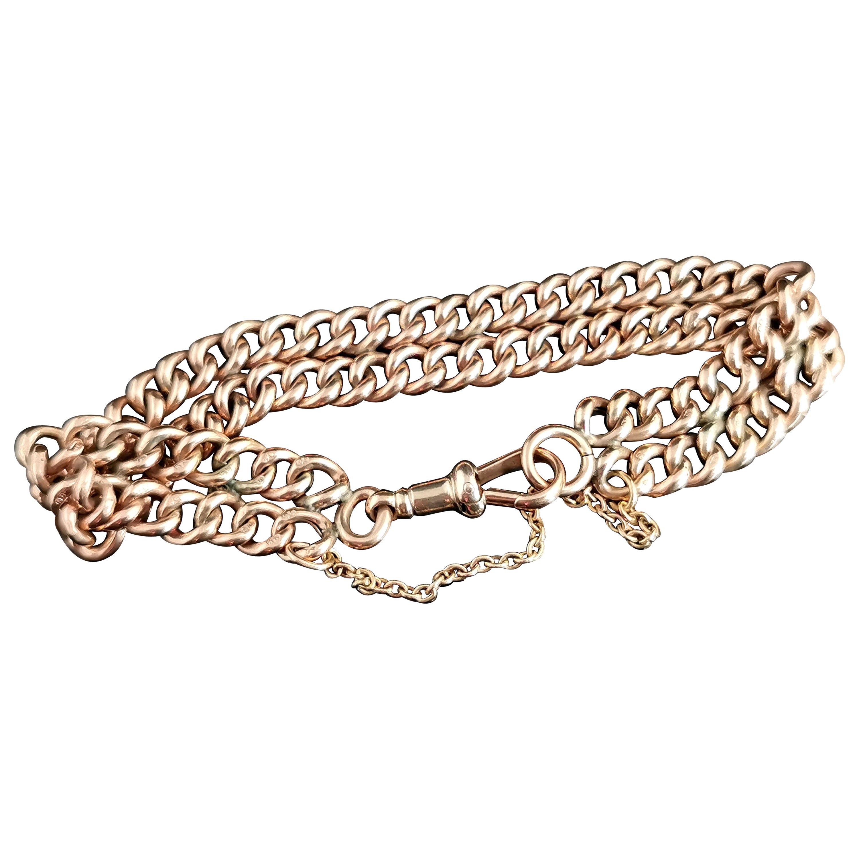 Victorian 9 Carat Gold Albert Chain at 1stDibs