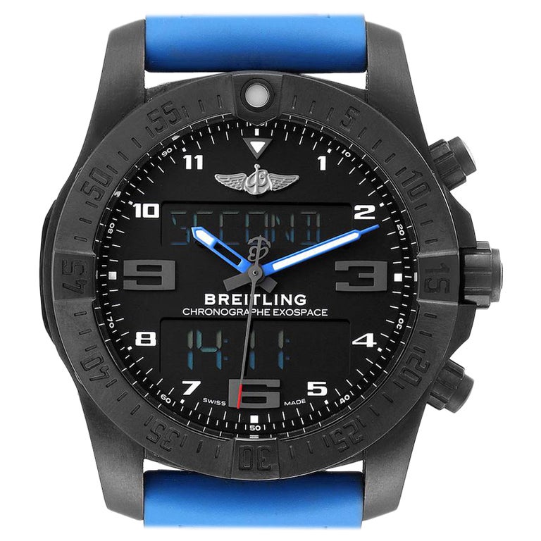 Breitling Exospace DLC Coated Titanium Mens Watch VB5510 Box Papers For ...