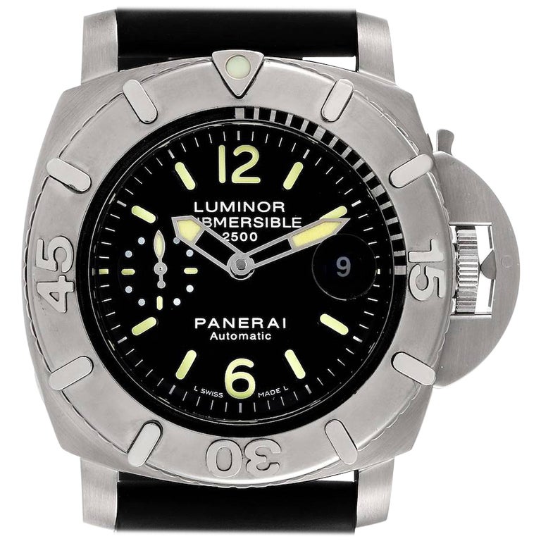 Panerai Luminor Submersible 2500m Titanium Mens Watch PAM00194 For Sale ...