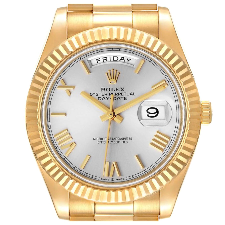 Rolex Day-Date II 18 Karat Yellow Gold Gents 218238, 2015 at 1stDibs