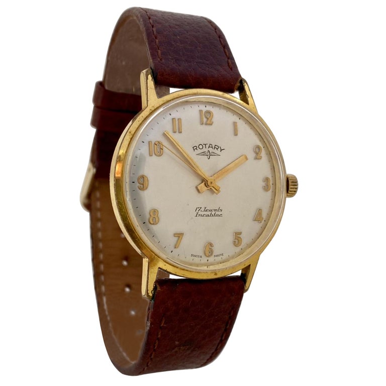 Vintage 1960’s Gold Plated and SS Back with Swift Second Rotary ...
