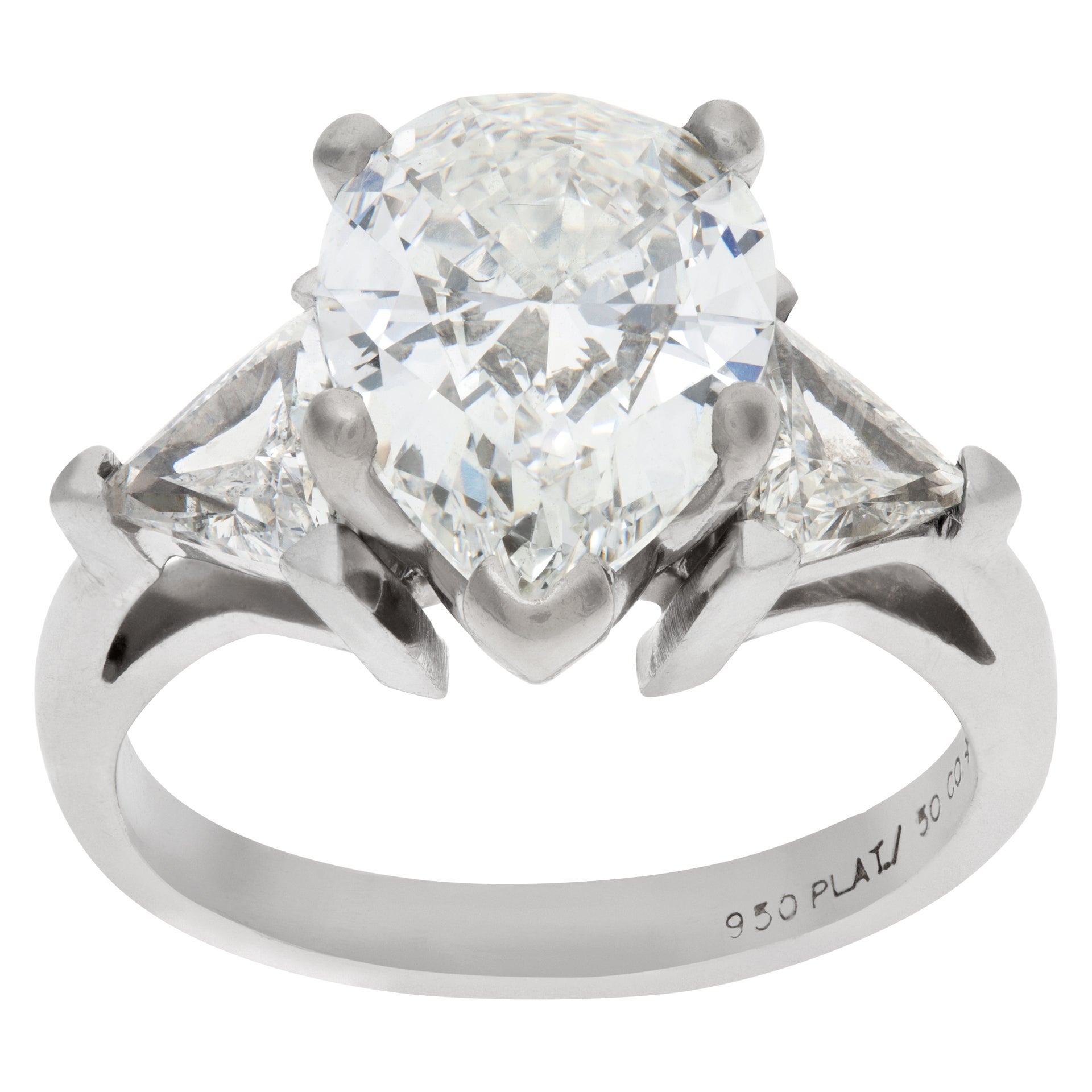 2.36 Carat Round Brilliant Cut GIA Diamond Solitaire Platinum ...