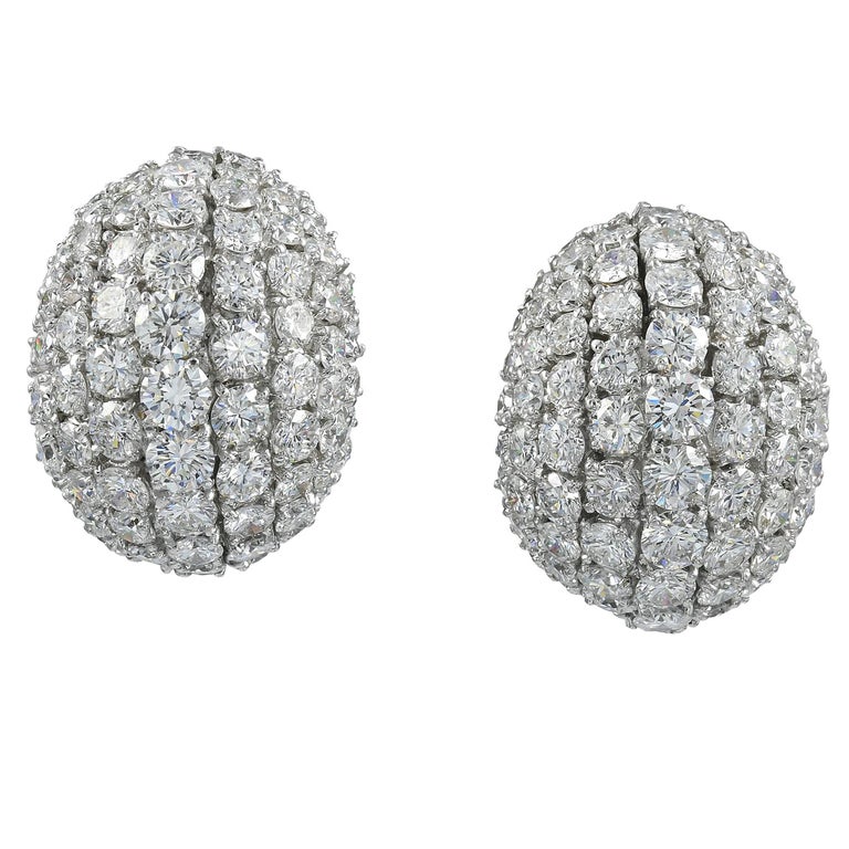 Spectra Fine Jewelry, Diamond Dome Earrings For Sale at 1stDibs
