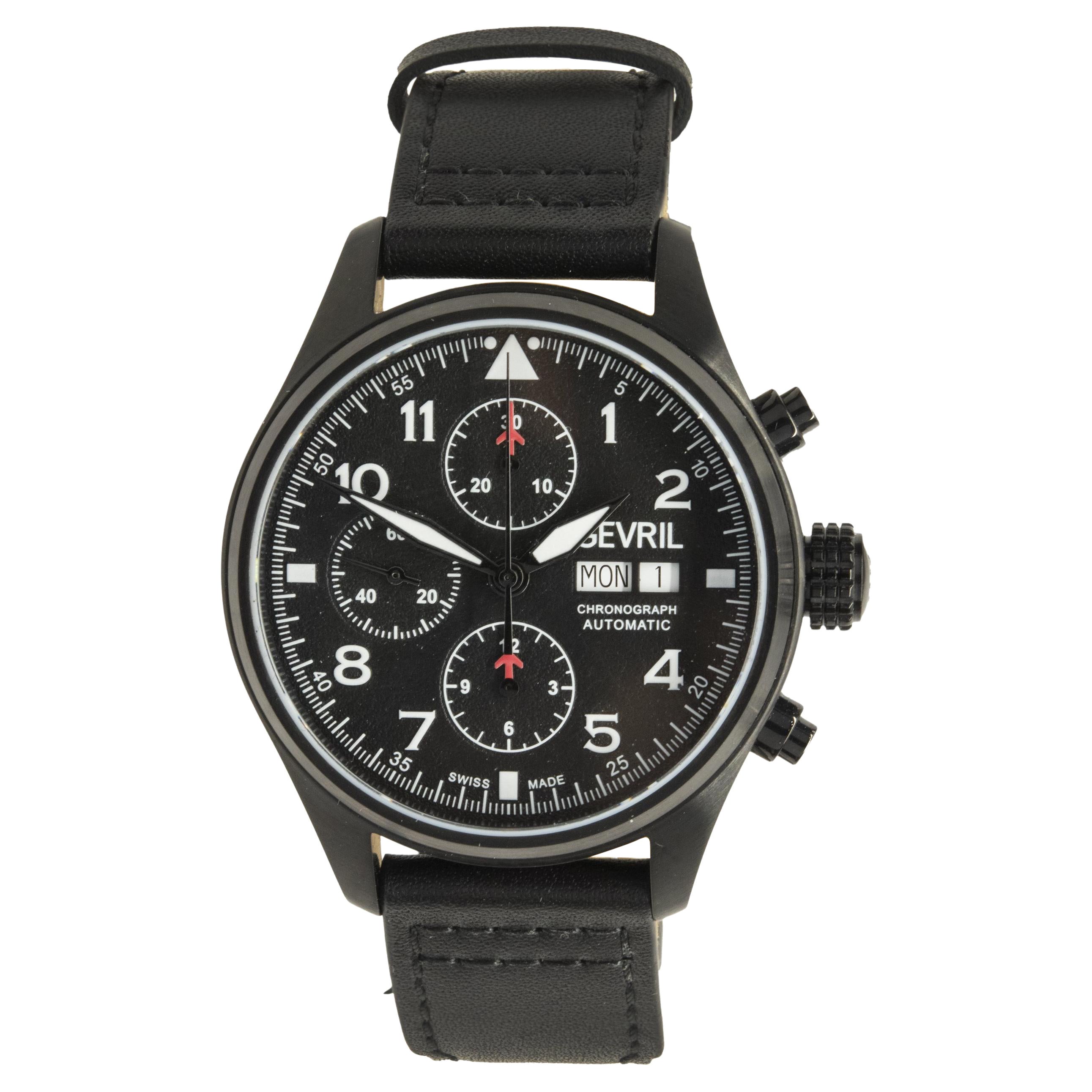 Gevril stainless Steel Submarine Square WR Mechanical Wristwatch For ...