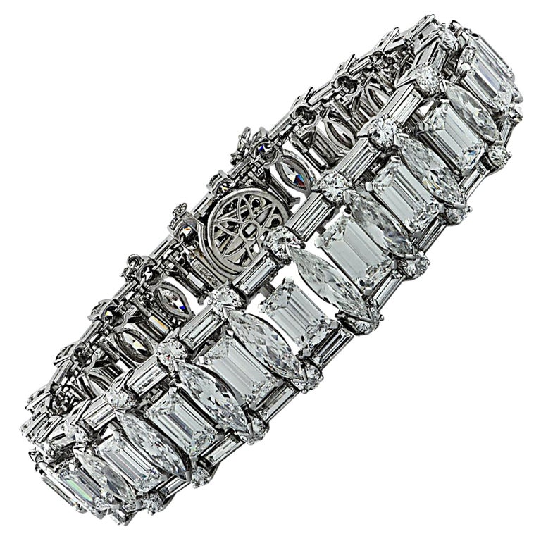 J.E. Caldwell 45 Carat Diamond Bracelet at 1stDibs