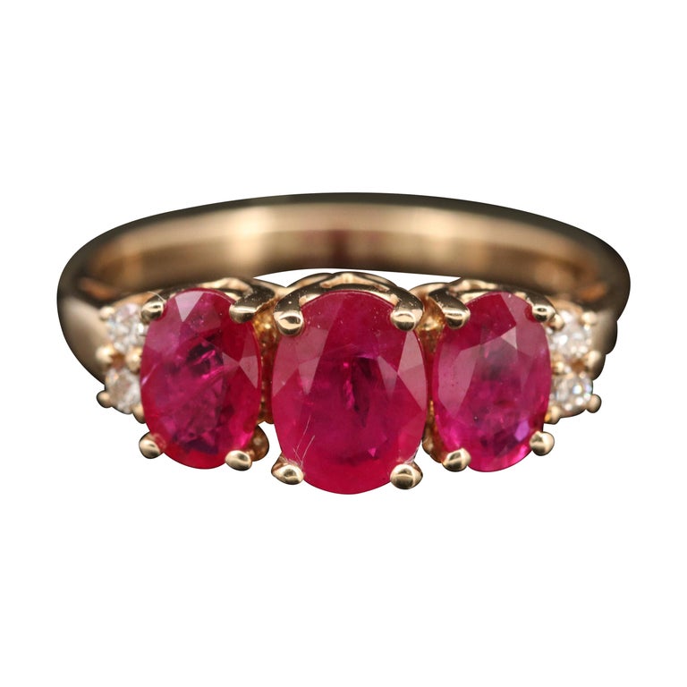Customizable Art Deco Minimalist Ruby Engagement Ring, Victorian Ruby ...