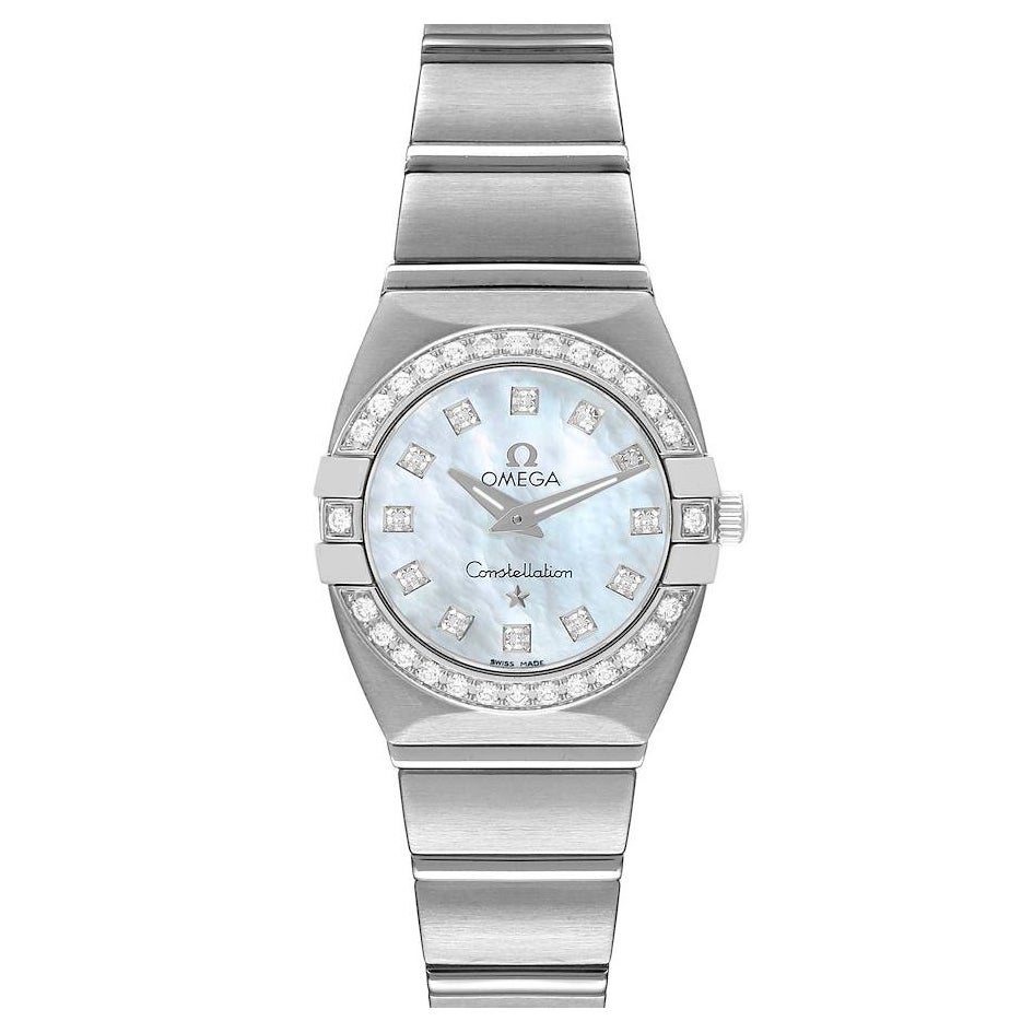 Authentic Ladies Omega Constellation Quadra Quartz Mother of Pearl ...