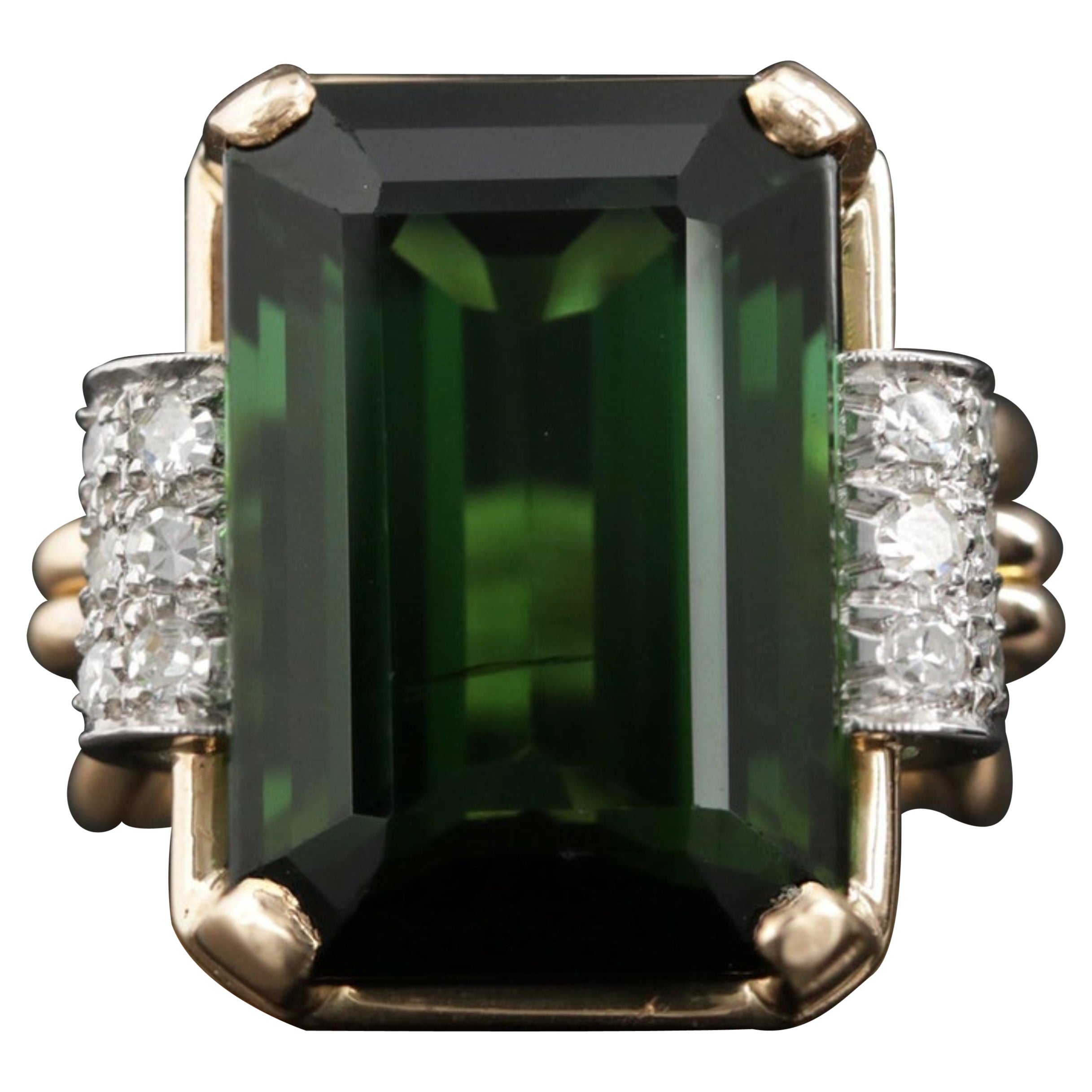 Cartier Tourmaline Diamond Yellow Gold Ring at 1stDibs | cartier ...