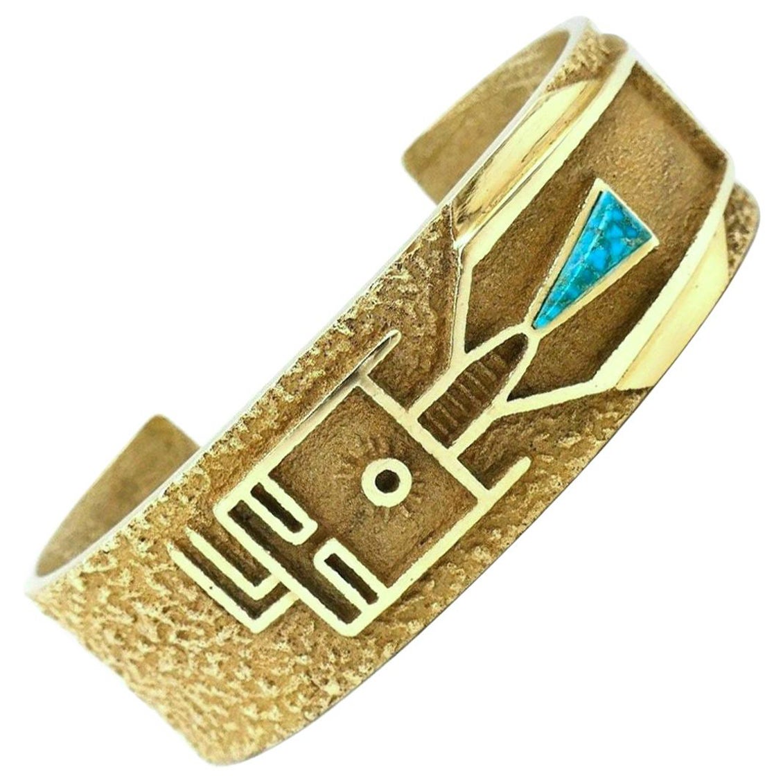 GIBSON NEZ Modernist Navajo Bracelet at 1stDibs | gibson nez jewelry ...