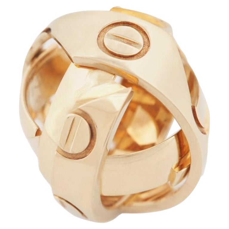 Cartier Astro Love Ring Yellow Gold 51 US 5.5 1999 Limited Edition at ...