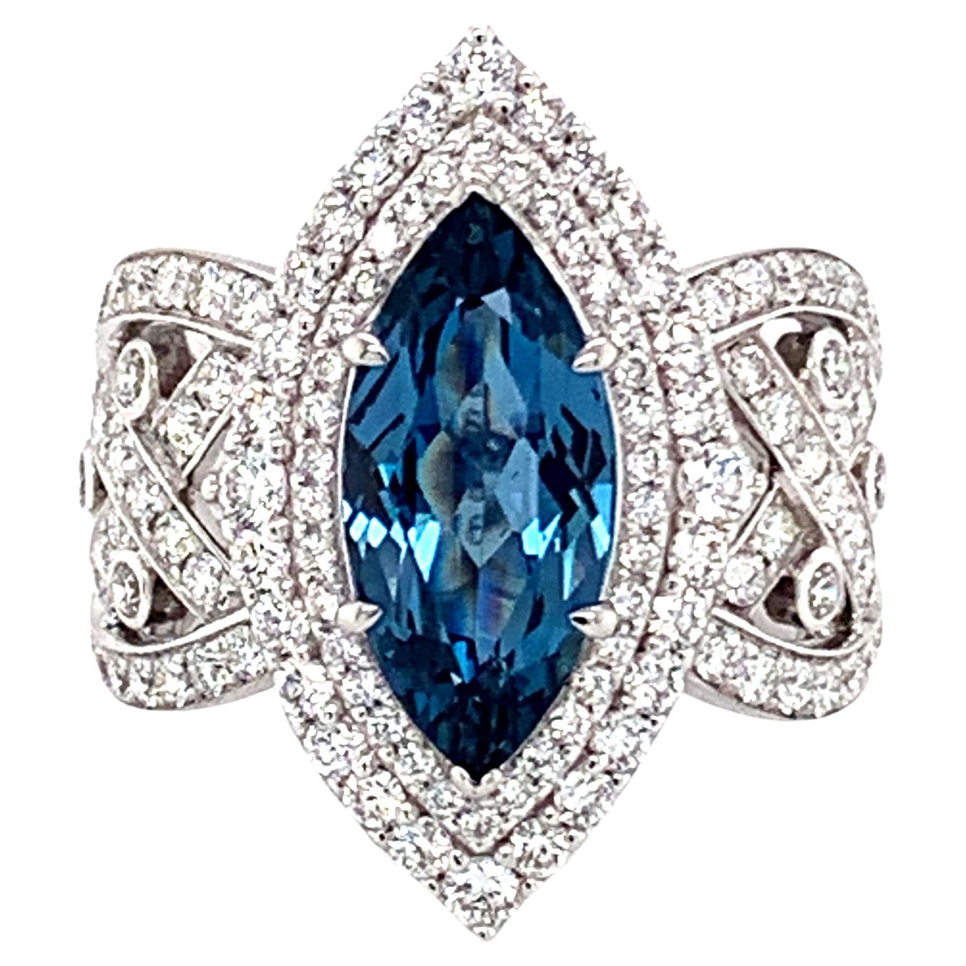Lovely Zircon Diamond Ring at 1stDibs