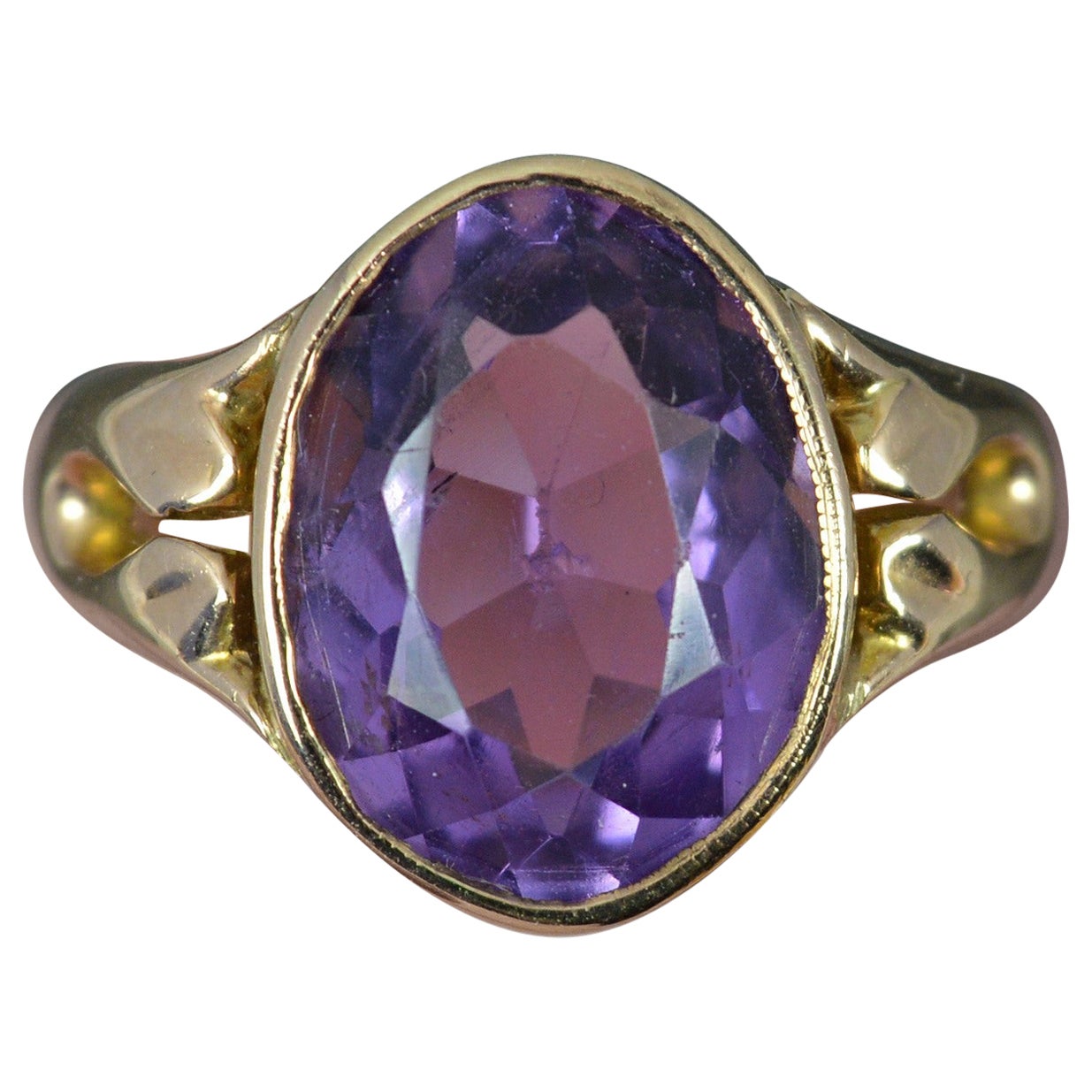 Gold and Amethyst Renaissance Ring at 1stDibs