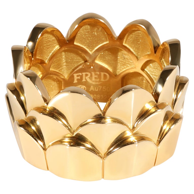 FRED Une Ile d'Or Ring in 18k Yellow Gold For Sale at 1stDibs