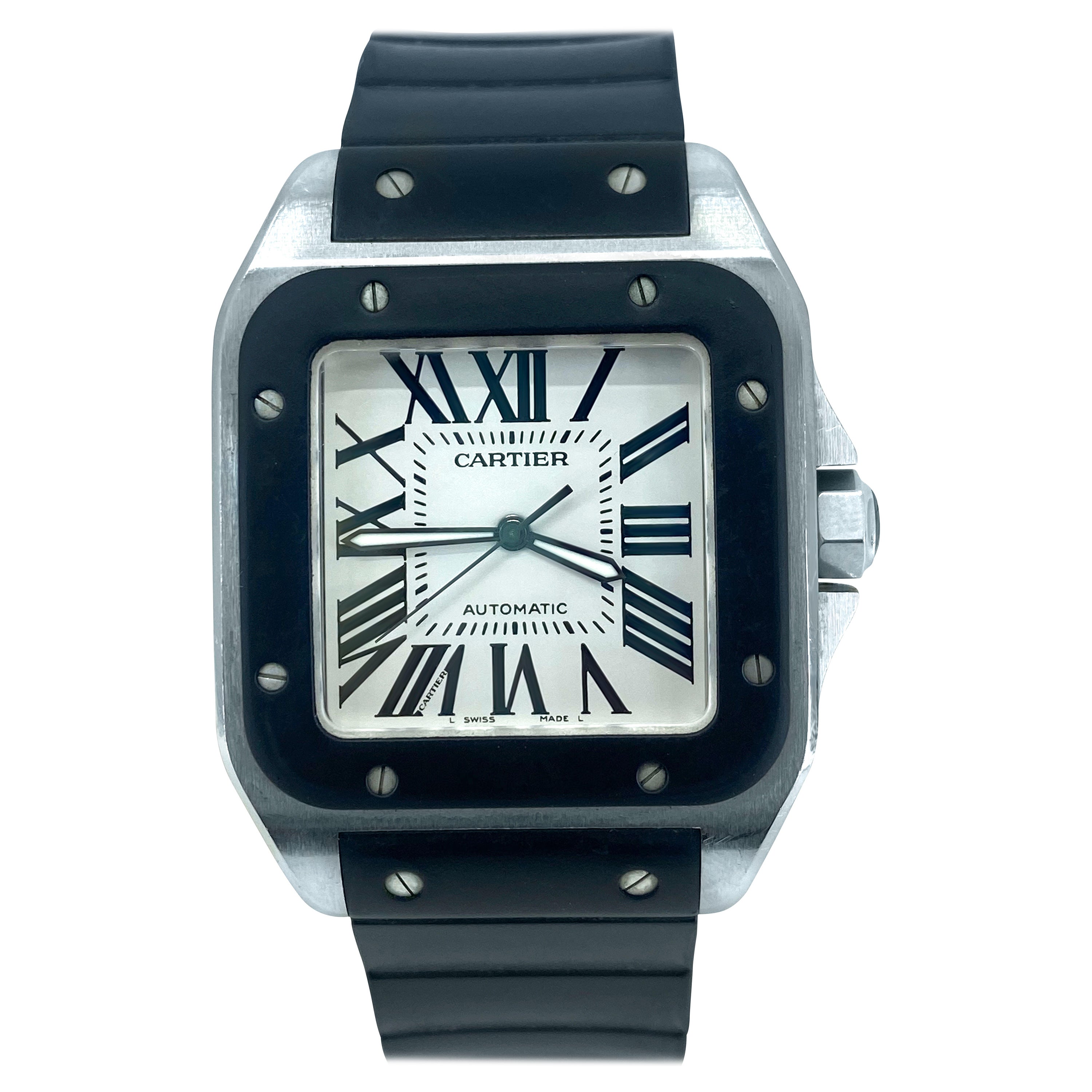 Cartier Santos 100 Stainless Steel 2878 at 1stDibs | cartier 2878 ...