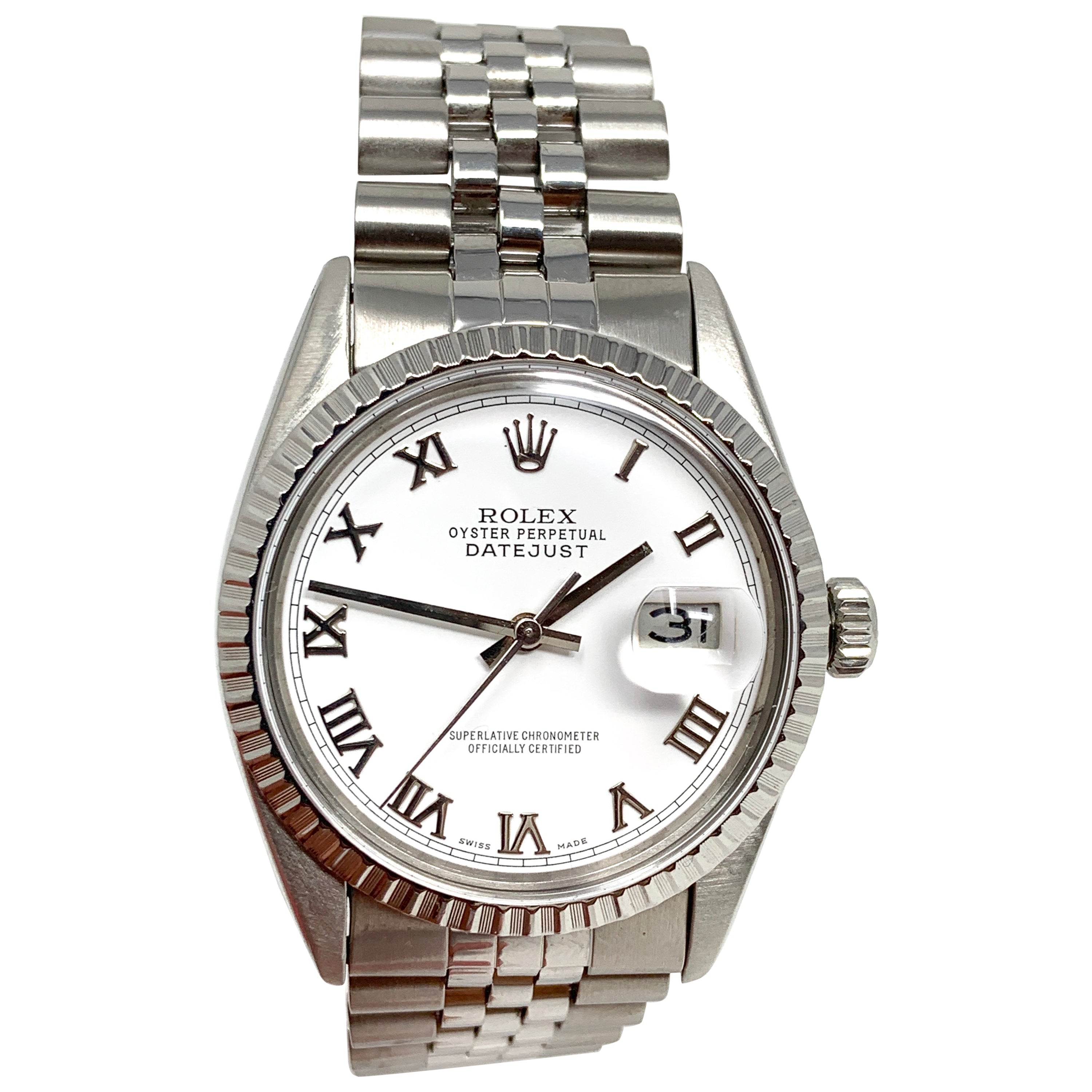 Rolex Datejust 36 Stainless Steel 16030 Wristwatch at 1stDibs