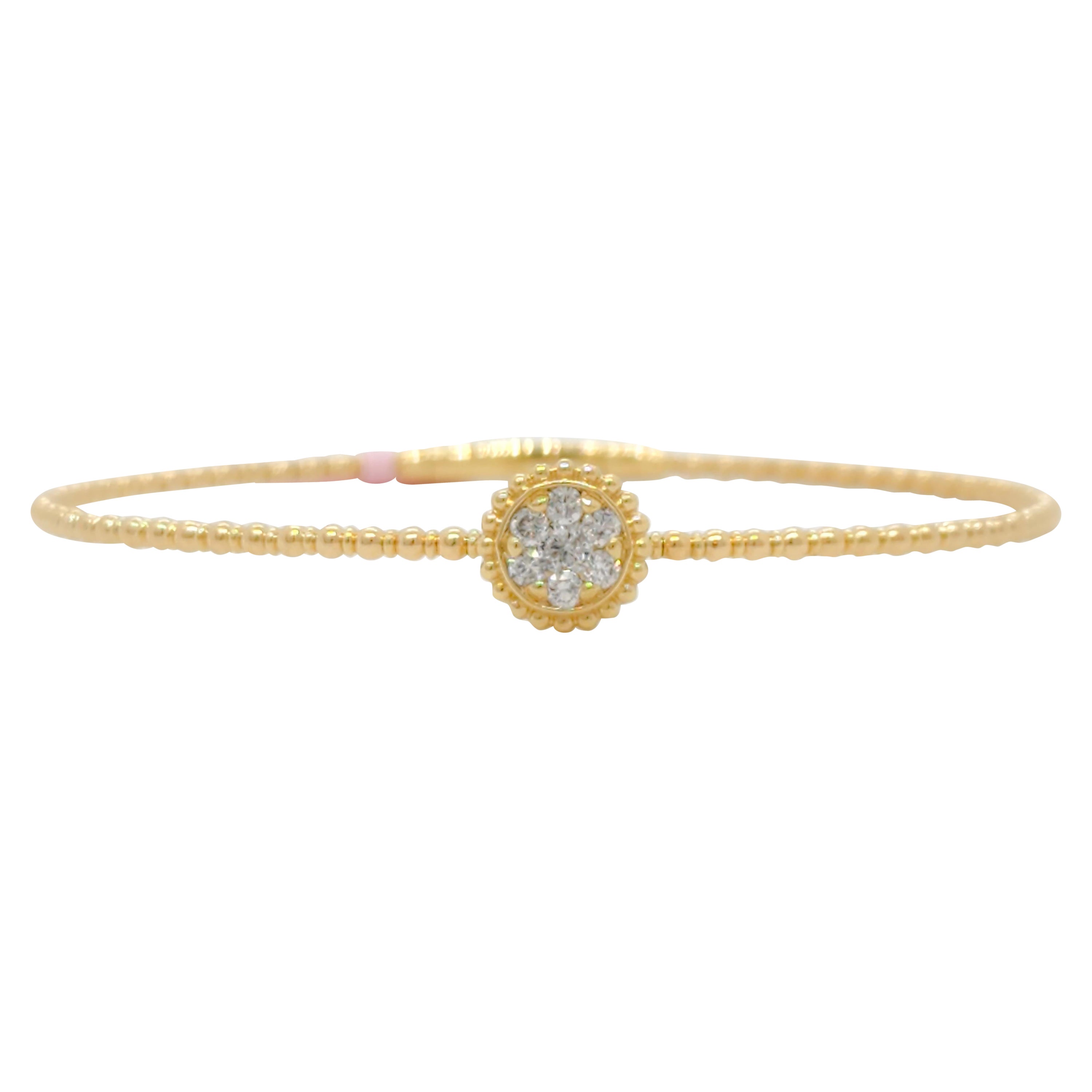 Diamond and 18K Gold Bangle Stackable Bracelets at 1stDibs | stackable ...