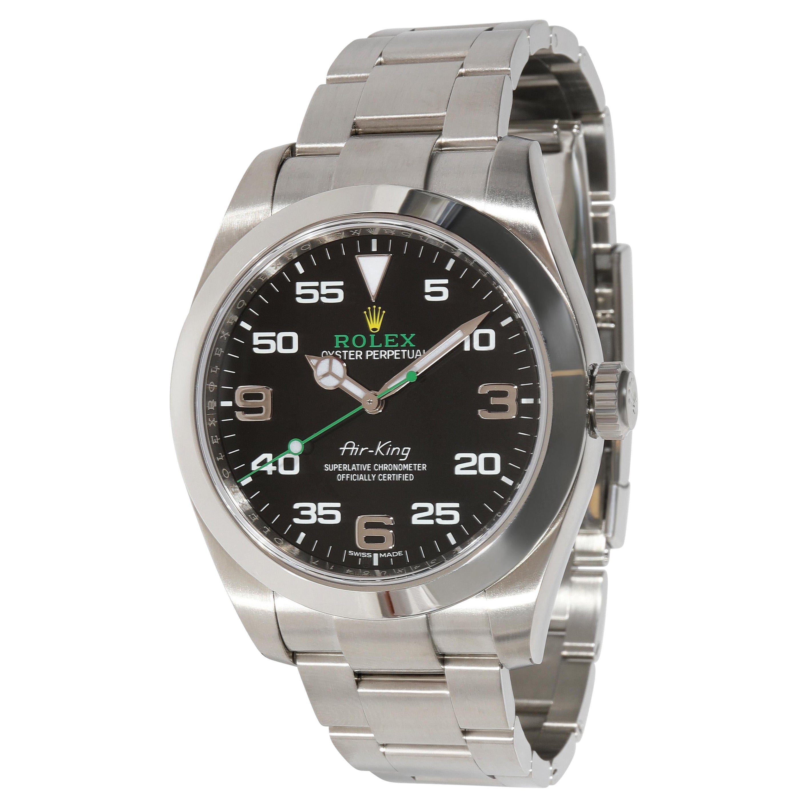 Rolex Air King Vintage Stainless Steel Linen Dial Men's Watch 5500 at ...