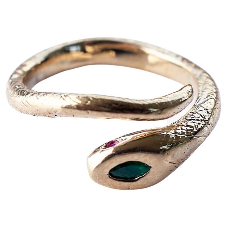 Ruby Diamond Two-Head Snake Ring at 1stDibs | two headed snake ring