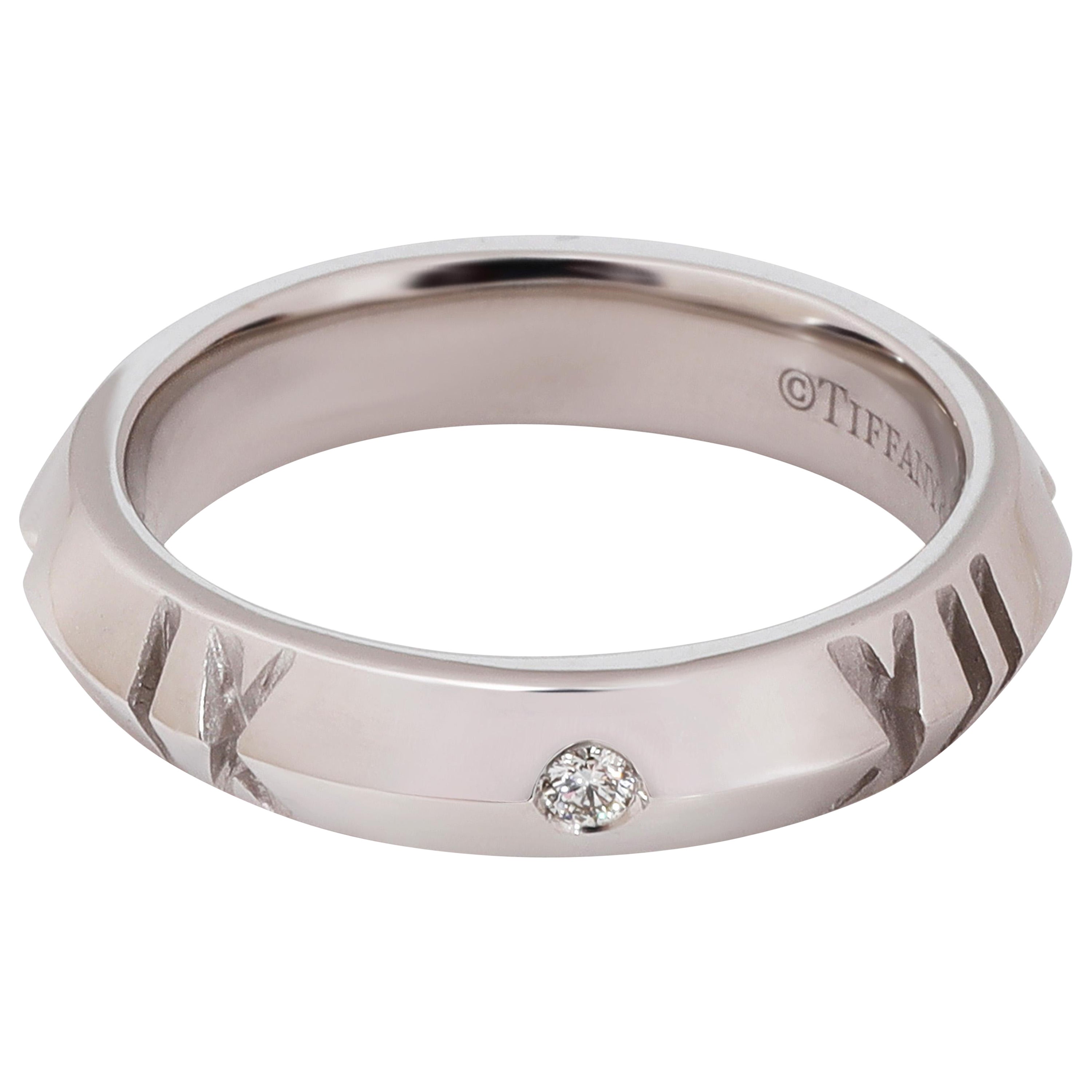 Tiffany and Co. Tiffany T Diamond Ring in 18k White Gold 0.12 CTW For Sale at 1stDibs